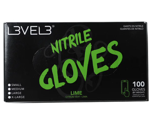 L3VEL3 Professional Nitrile Gloves 100 Pc | Lime | eBay