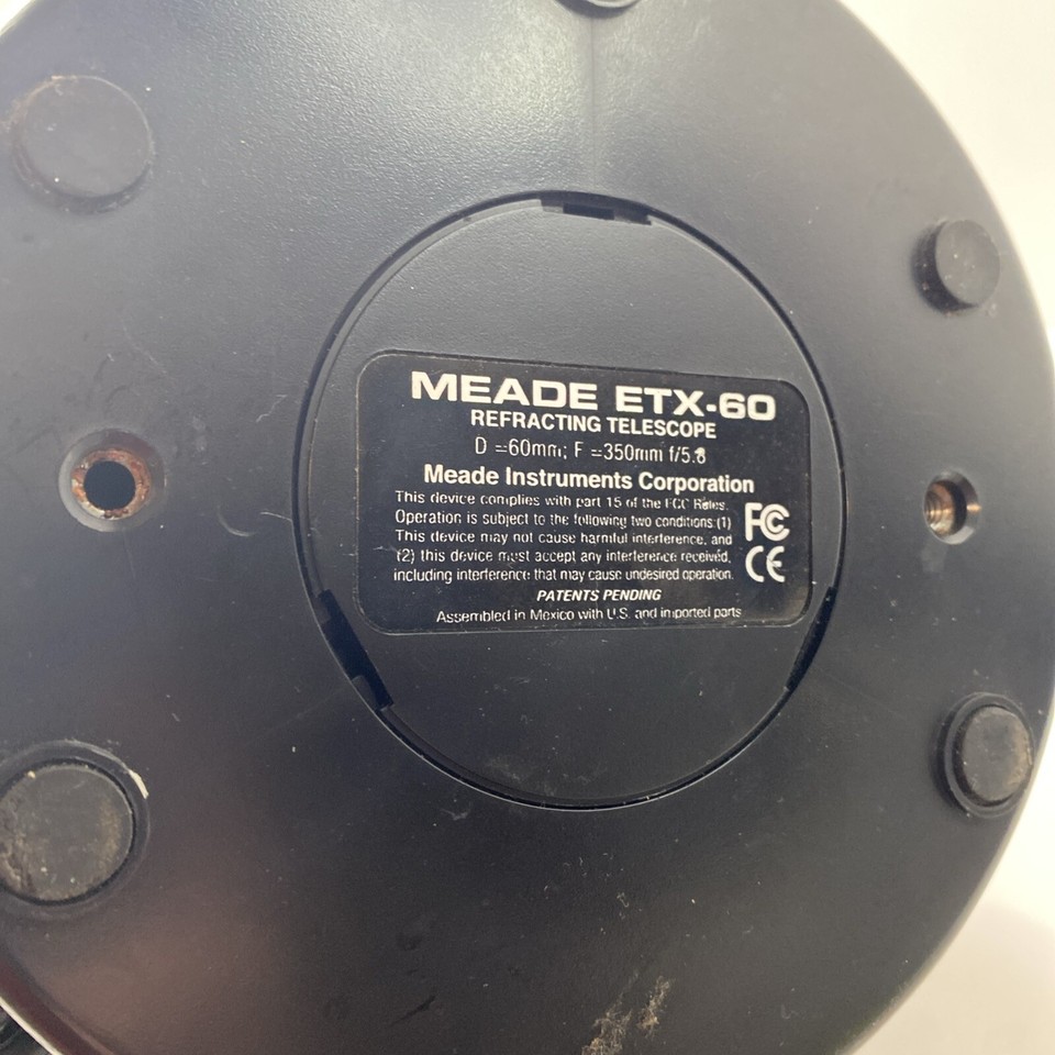 MEADE ETX-60 Telescope W/ Controller READ! No Eye Piece With Video! | eBay