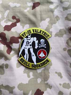 Skull Squadron Robotech Macross Pinup Morale Hook Loop Airsoft Anime ...