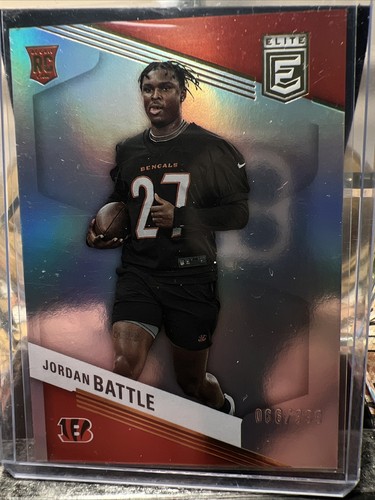 2023 PANINI DONRUSS ELITE no. 158 JORDAN BATTLE ROOKIE HOLO /999 ...