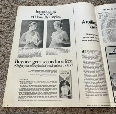 1973 Playtex 18 Hour Bra Styles Newspaper Print Ad | eBay