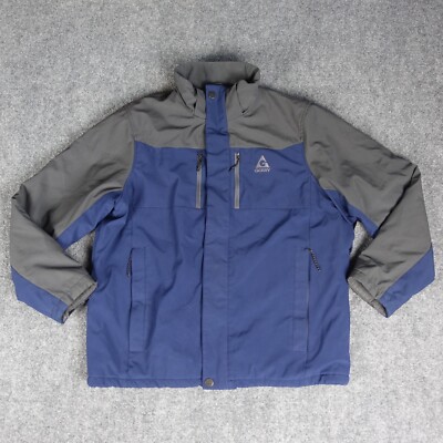 Gerry Jacket Mens XLarge Blue Grey Winter Insulated Rain Snow Quality ...