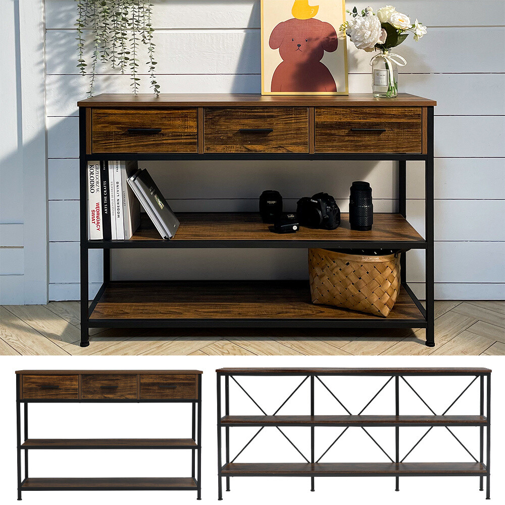 Industrial Rustic Modern Console Casa Finsbury Console Table | Leekes