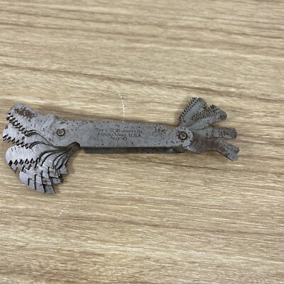 Vintage The L. S. Starrett Co Athol Mass USA No 6 Thread Pitch Gauge | eBay