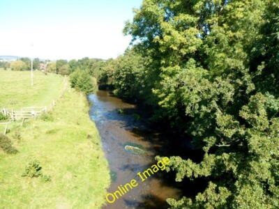 Photo 6x4 River Onny upstream, Craven Arms The River Onny flows towards ...