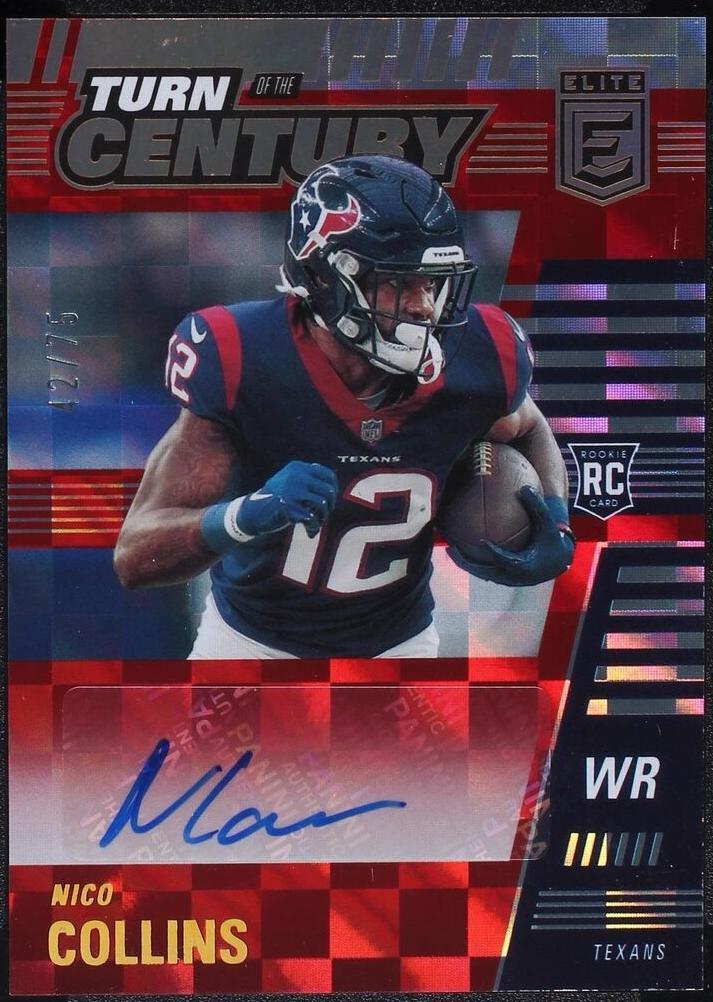 2021 Panini Chronicles - Turn of the Century Autographs Nico Collins # ...