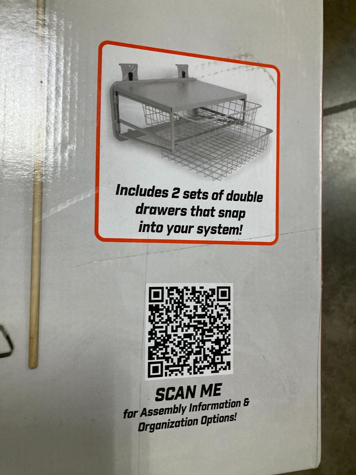 Haus Garage Organization Kit, 59 Piece Quick Release Snap Rail System ...