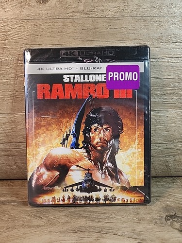 Rambo III 4k Ultra HD Blu-ray Sylvester Stallone BRAND NEW SEALED Rated ...
