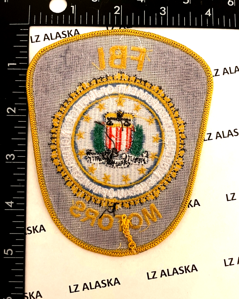 FEDERAL BUREAU of INVESTIGATION FBI & DOJ MOTORS SHOULDER SLEEVE PATCH ...