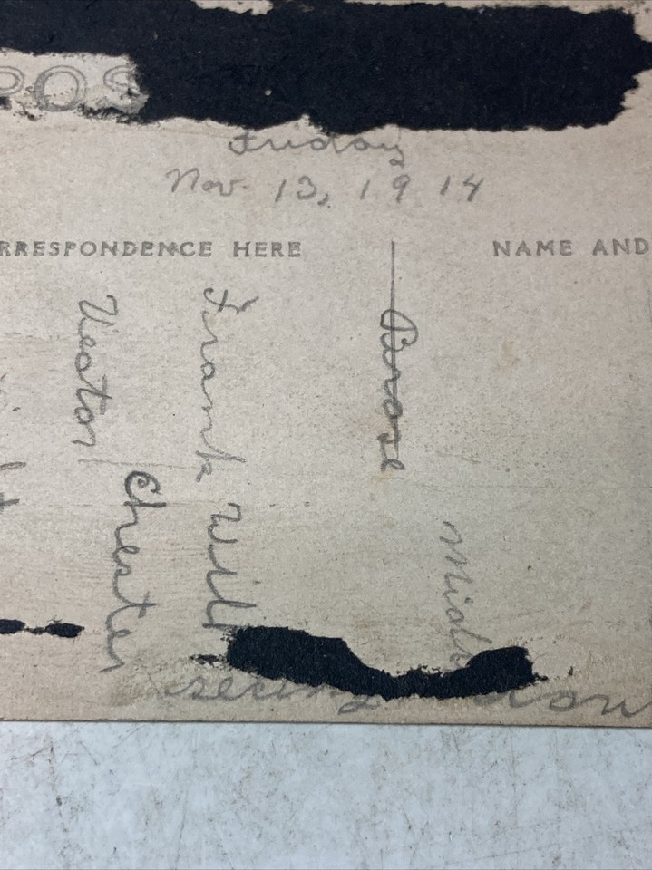 1917 RPPC Postcard Little League Baseball Team Lincoln Pennant AZO PB1B ...