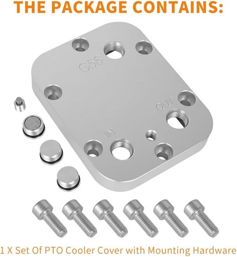 For Dodge Ram G56 PTO Oil Cooler Cover 3 Ports Transmission Corrects ...