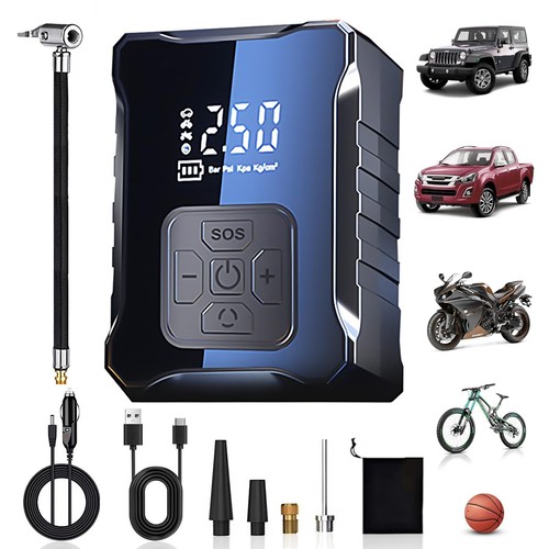 Tire Inflator Portable Air Compressor,150PSI Air Pump 20000mAh Fast ...