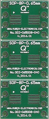TSSOP8, MSOP8 ,SSOP8, LSSOP8, MiniSO8 0.65mm(0.026") to DIP 0.4" - 3 ...