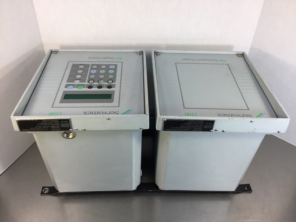 SERVOMEX 1100 OXYGEN ANALYZER COMBO 1131 TRANSDUCER UNIT / 1101 CONTROL ...