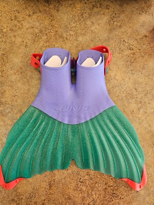 Finis Kids Mermaid Swim Fin Mermaid Tails Monofins, Purple/Green/Red | eBay