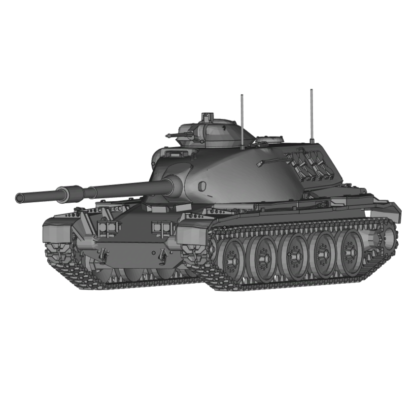 3D Printed 1/72/87/144 United States T95E6 Heavy Tank Unpainted Model ...