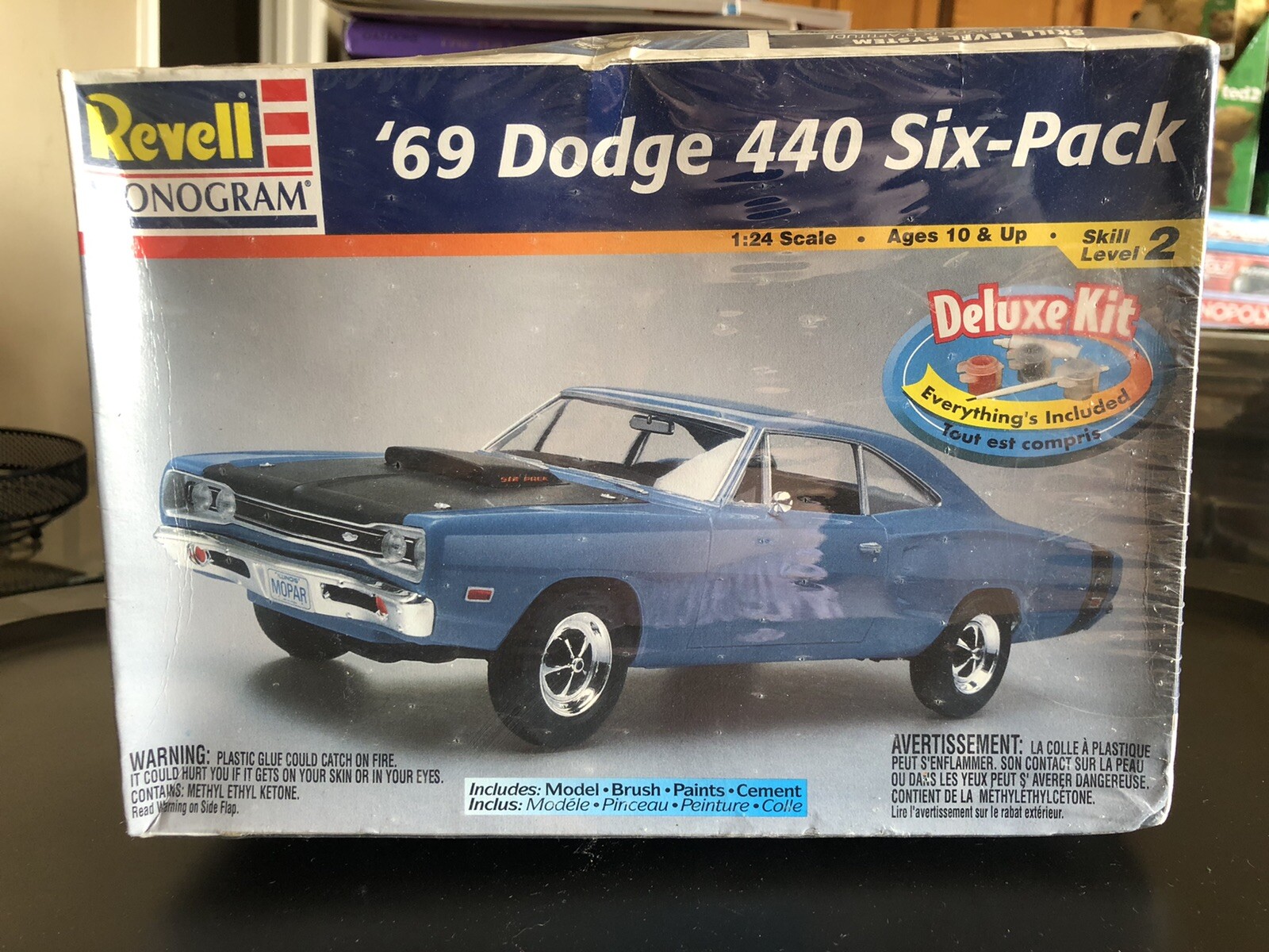 '69 DODGE 440 SIX-PACK - REVELL MONOGRAM, DELUXE KIT, 1:24 SCALE, LEVEL ...