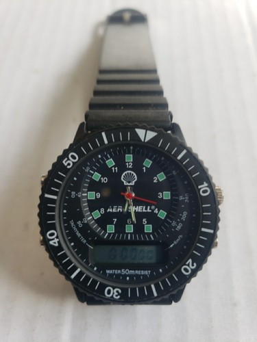 Vintage SWEDA CHRONOGRAPH AEROSHELL Military WATCH 50meter Rare New ...