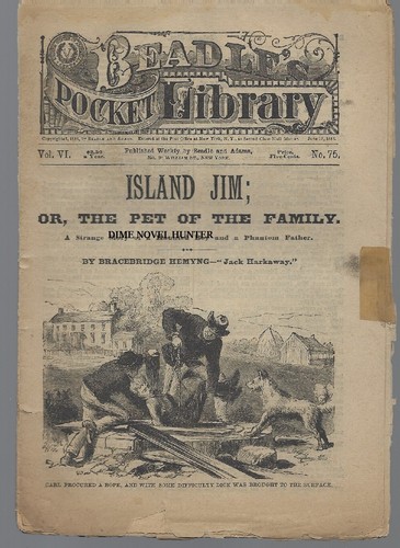 JIM BRACEBRIDGE HEMYNG BEADLE'S POCKET LIBRARY #75 ISLAND DIME NOVEL | eBay