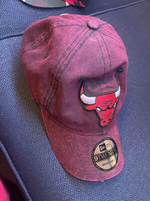 Chicago Bulls Hat Cap Adjustable Strap Back New Era 9Twenty Jordan Dad ...