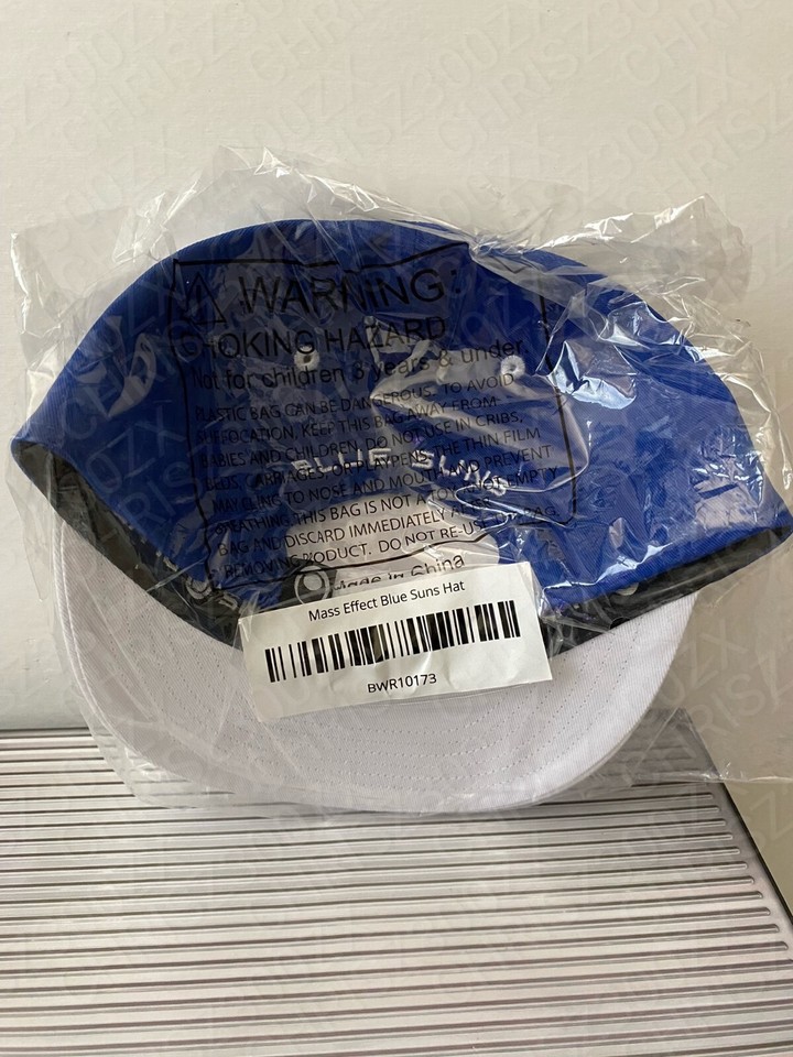 Mass Effect 3 Aria Blue Suns Mercenary Snapback Cap Hat Figure Skyllian ...