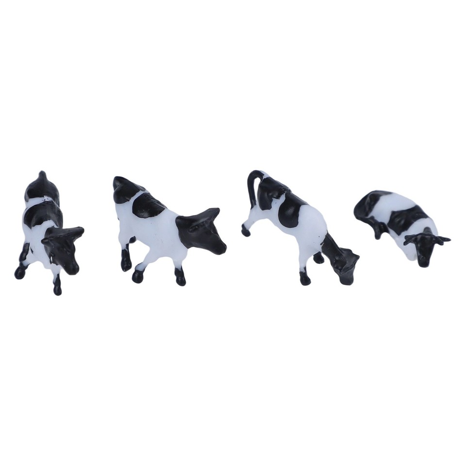 Model Railway Black & White Cow HO/OO Gauge 00 Cows 10pcs High Quality ...