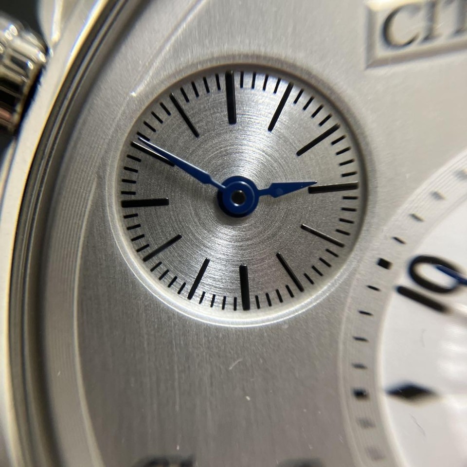 Citizen Dual Time 104V-R011995 Stainless Steel Quartz Mens Watch Auth ...