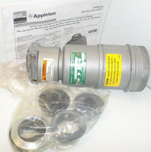 ⭐NEW⭐ APPLETON ARC6034BC 60-Amp Pin&Sleeve Connector 600V 3W 4P 60A | eBay