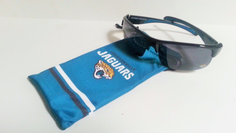 NFL Football Polarized Sport Wrap Team Sunglasses with Storage Pouch ...