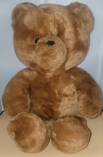 1986 Dakin Honey Jo Bear 20" Brown Plush Red Bow Fun Farm Vintage ...