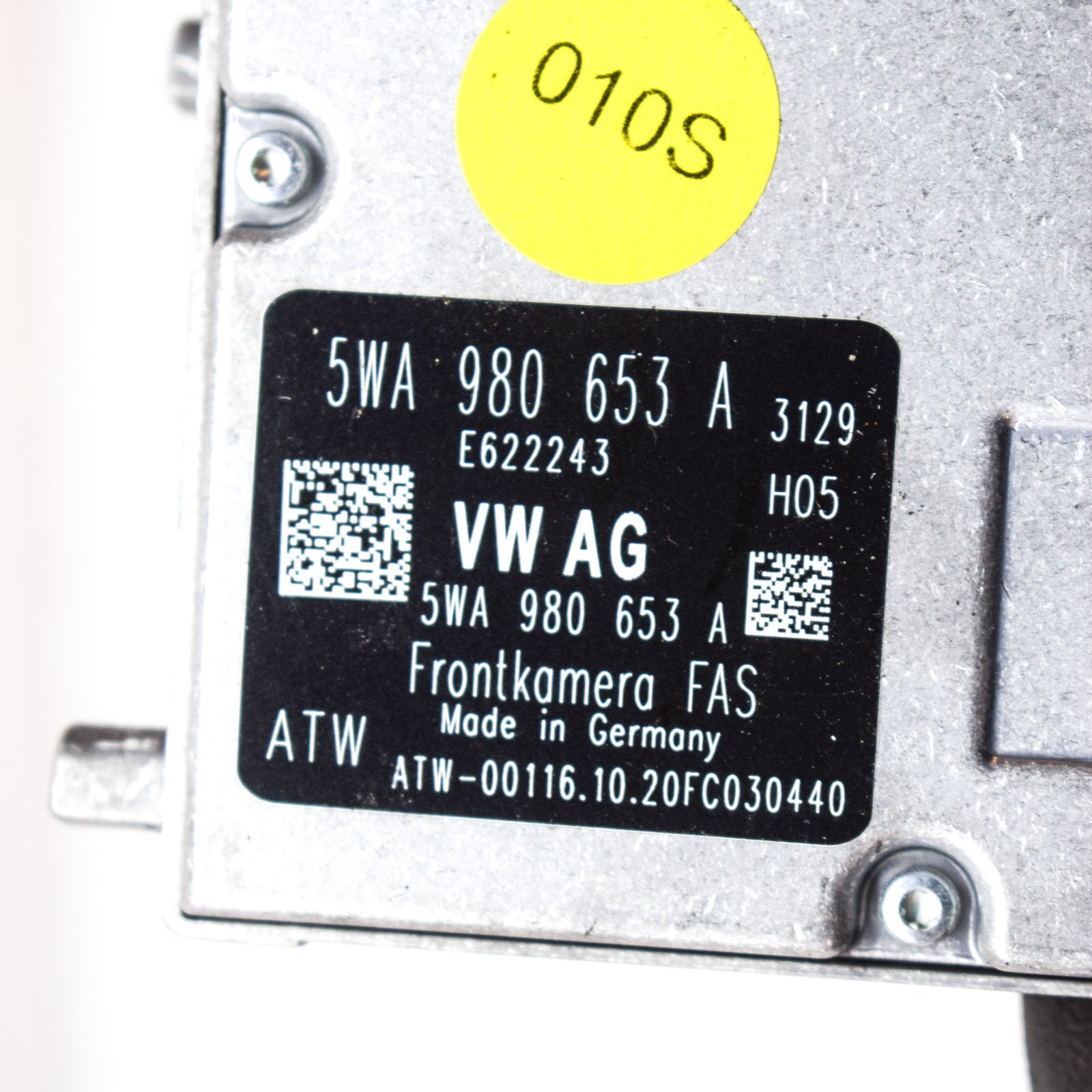 VOLKSWAGEN GOLF MK8 Front Camera 5WA980653A E622243 1.50 Petrol 110kw ...