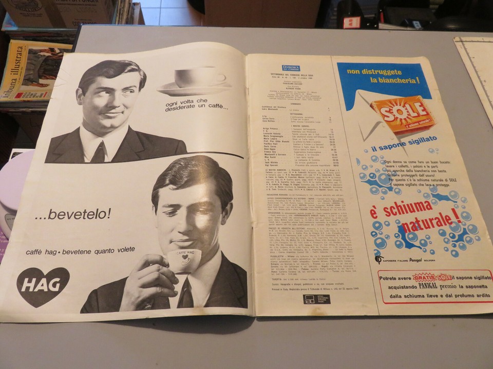 La Domenica Del Corriere October 2, 1966 - Birth Control Etc... | eBay UK