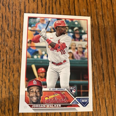 2023 Topps Jordan Walker Rookie Baseball Card #344 | eBay
