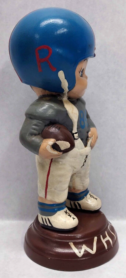 Vintage Hand Painted 9" Ceramic Football Player - by Cougars 1973 | eBay