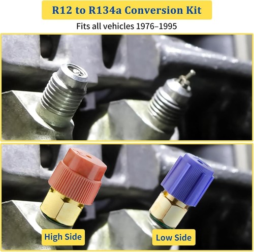 R12 to R134a Conversion Fitting Adapter Kit - R12 to R134a Retrofit Kit ...