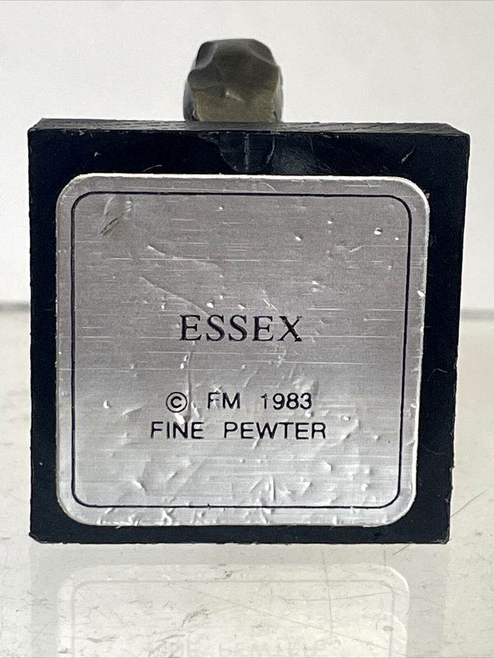 Essex Flying Man Hood Ornament 1983 Franklin Mint Fine Pewter Miniature ...