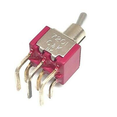C&K 7201 RIGHT ANGLE TOGGLE SWITCH DPDT 2A/250VAC 5A/125VAC | eBay