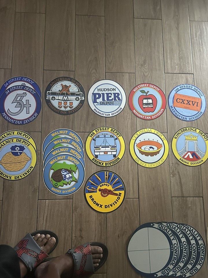 nycta depot bus decals all 9/10 except 3 | eBay