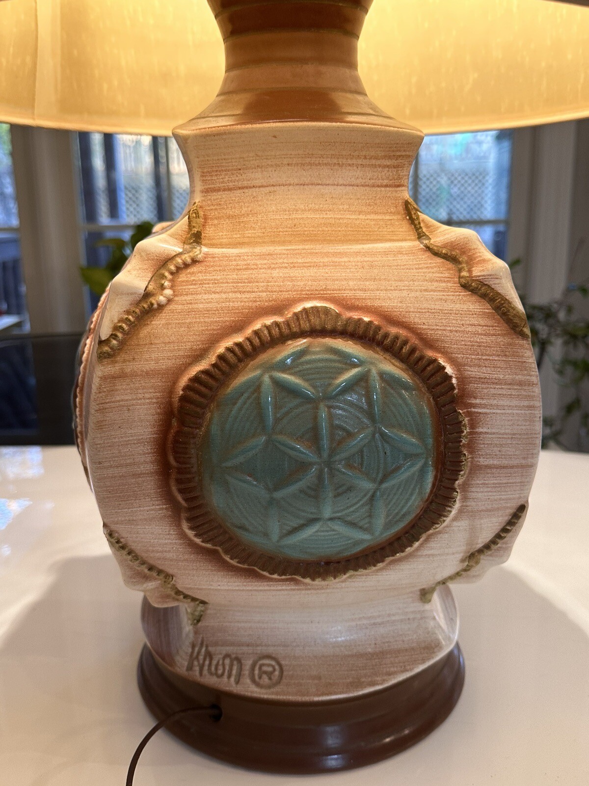 Vintage Mid Mod Howard Kron Lamp With Shade, Works! | eBay