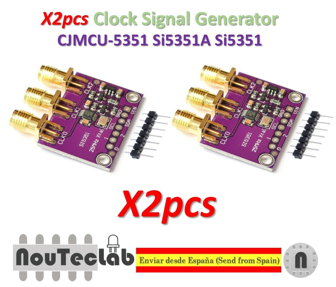 2pcs CJMCU-5351 Si5351A Si5351 Clock Generator Breakout Board Signal ...