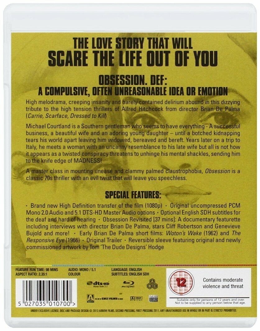 Obsession (Blu-ray, 1976) for sale online | eBay