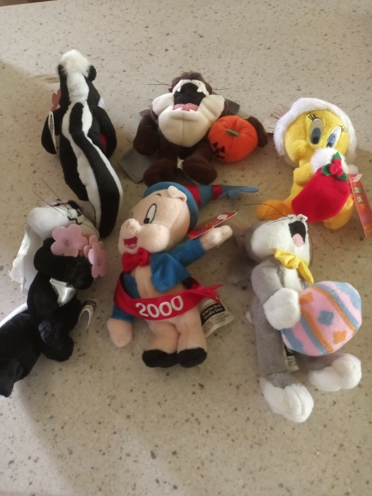 12 Looney Tunes Stuffed Animals Cartoon Characters NEW with tags | eBay