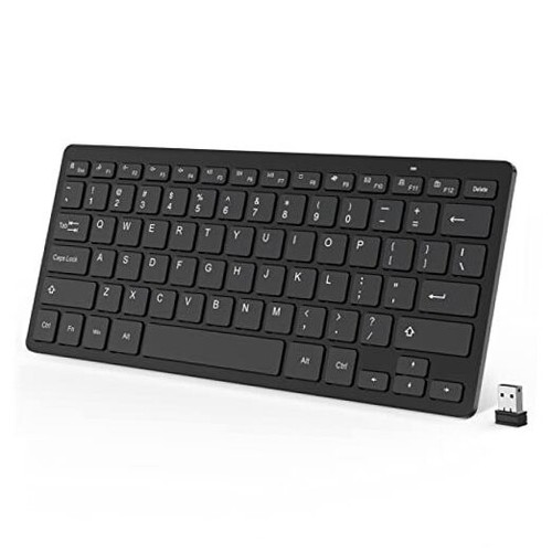 Wireless Keyboard - 2.4G USB, Compact and Quiet, Slim One zone keyboard ...