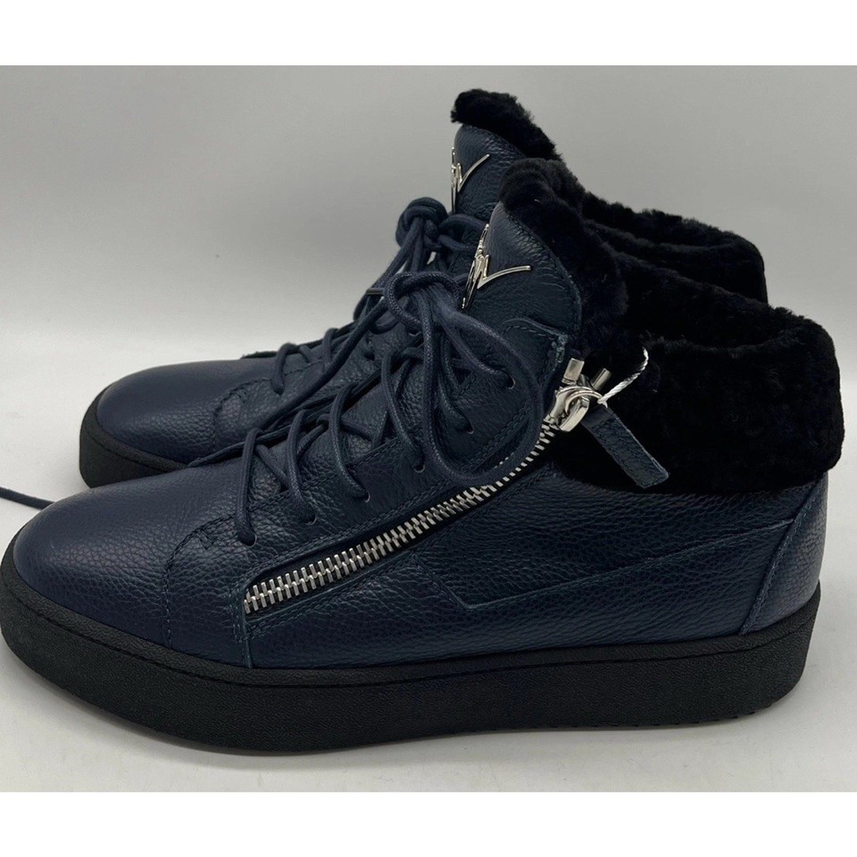 Giuseppe Zanotti Men's Blue Leather Sneakers 44.0 EU 11 US | eBay