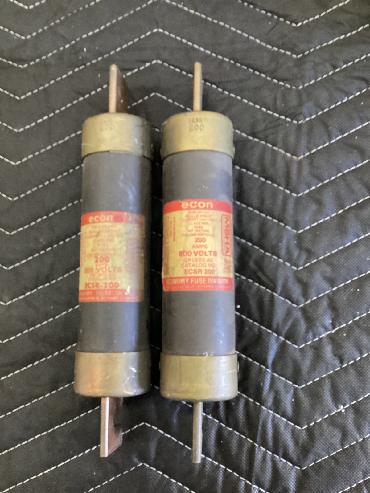 ECON ECSR 200 Time Delay Class RK5 200A 600V Fuse lot Of 2 Used | eBay