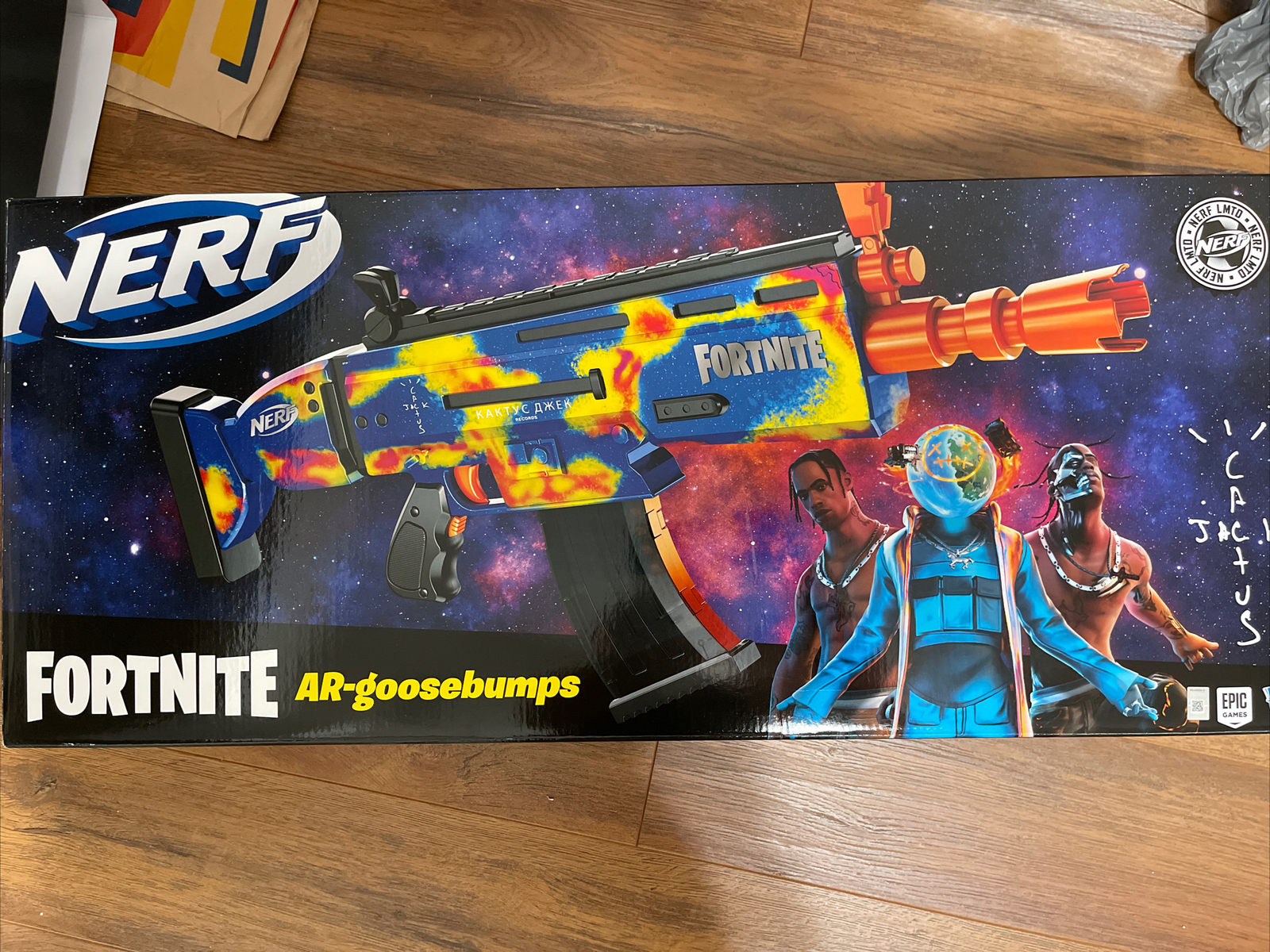 Fortnite Travis Scott AR-Goosebumps Nerf Elite Dart Gun Blaster | eBay UK