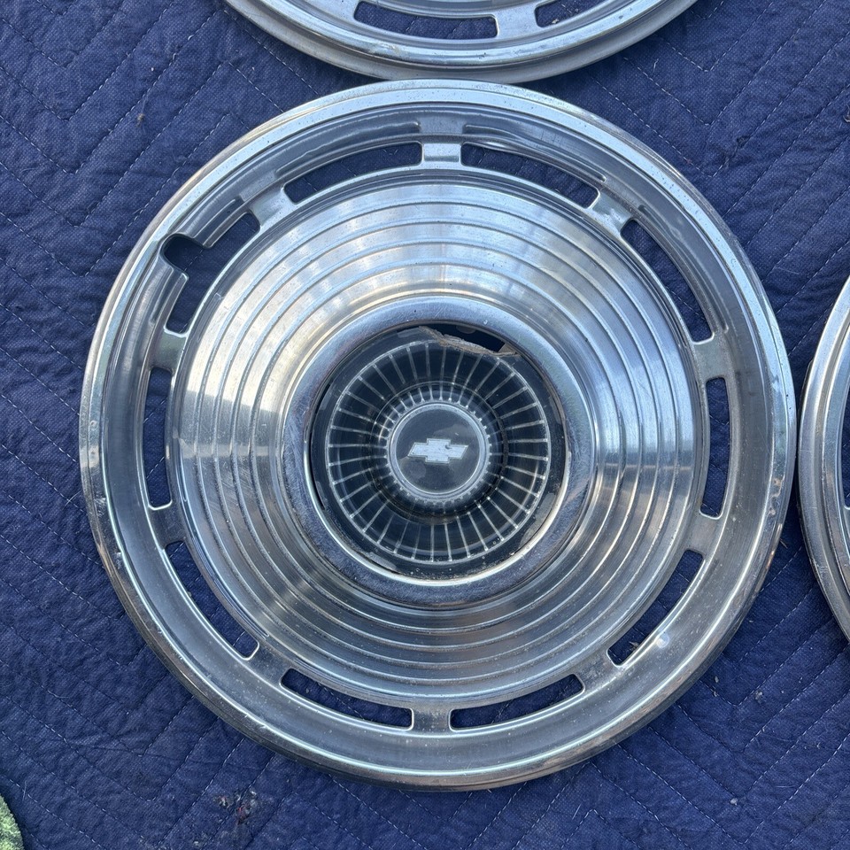 VINTAGE 1960’s CHEVY IMPALA BELAIR BISCAYNE 14" HUBCAPS WHEEL COVERS | eBay