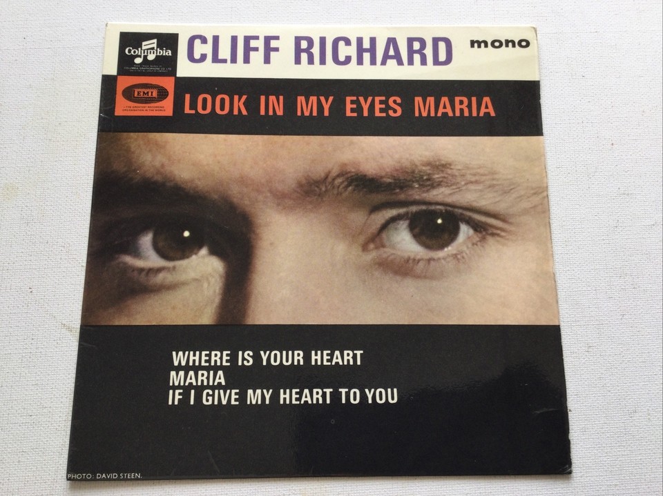 Cliff Richard: Look In My eyes Maria: SEG 8405 EXEX Con 7” Vinyl EP ...