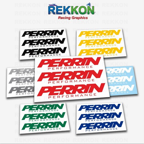 x3 PERRIN Performance High Cast Vinyl Decals Graphics Die Cut Self Set ...
