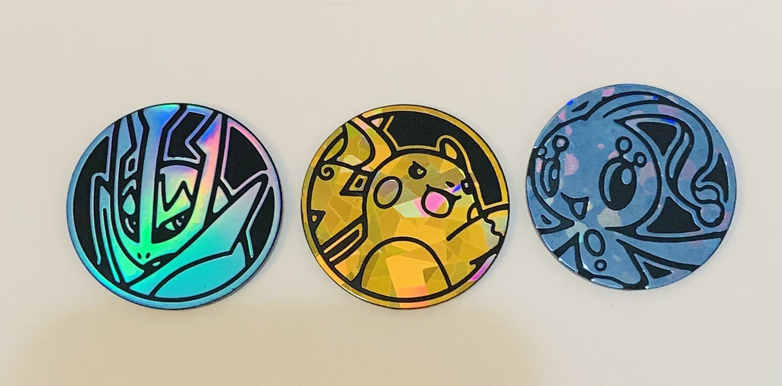 Pokemon TCG Collector Coins Set Of 3- Raichu -Manaphy- Empoleon | eBay